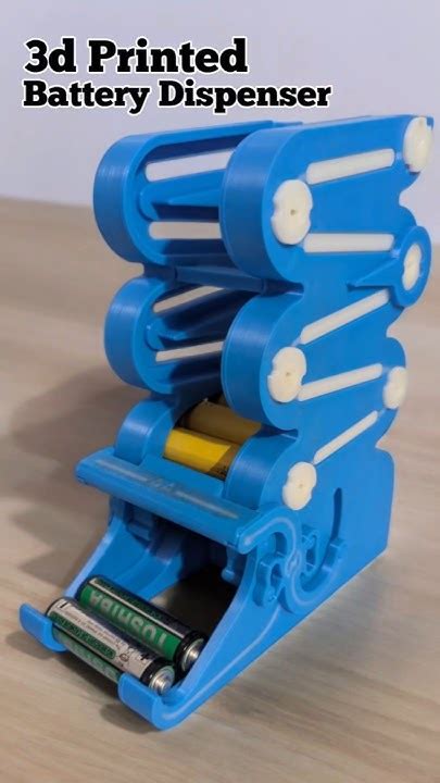 Diy Battery Dispenser With Bambu 3d Printer Organize Your Batteries