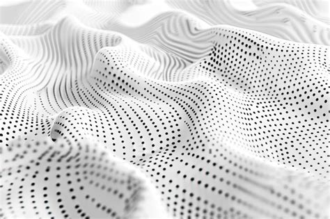 Premium Photo Wave Of Dots And Weave Lines Abstract Background Network Connection Structure