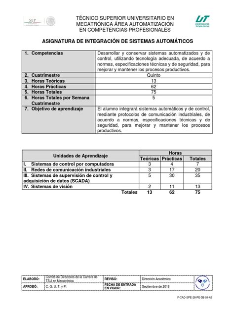 Integración De Sistemas Automaticos Contenido Pdf Scada Calibración
