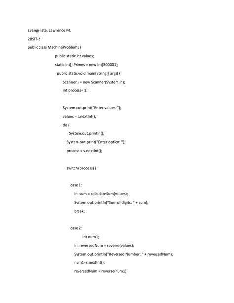 review machine problem 1 evangelista lawrence m 2bsit 2 public