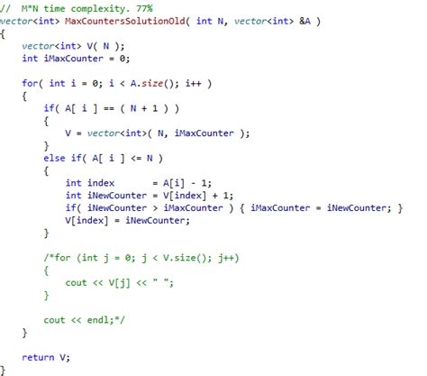 Codility Solution Maxcounters James Kitchen Games