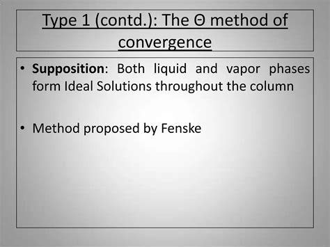 Continuous Distillation Columns Characteristics At Different