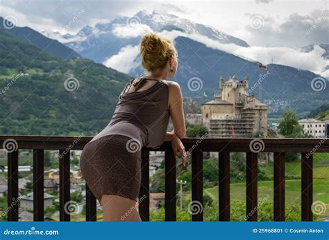 Girl On Balcony Stock Image Image Of Gorgeous Leisure 25968801