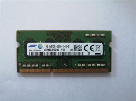 mémoire samsung 4go ddr3 204pin 1600mhz sodimm ebay