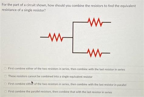 Solved For The Part Of A Circuit Shown How Should You Chegg Com
