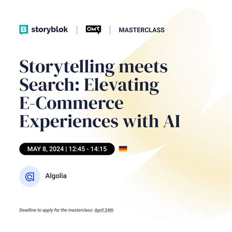 Storyblok On Linkedin 📣 Omr Masterclass Alert 📣 Join Us On May 8th