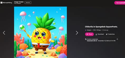 Lets Put Chikorita In Spongebob Squarepants Dalle 3 Theard Discuss