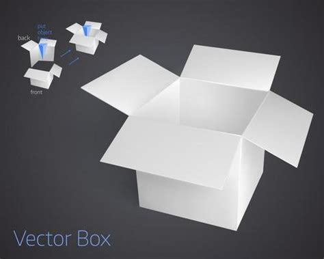 Open Box Mockup Vector Art Icons And Graphics For Free Download