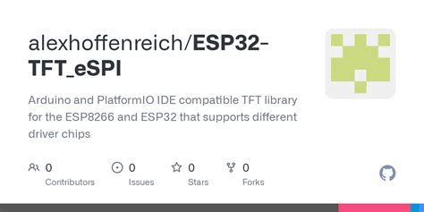 Github Alexhoffenreich Esp Tft Espi Arduino And Platformio Ide