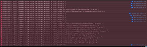 how do i stop csp from blocking in line script src r firefox