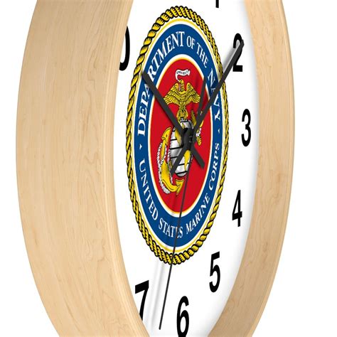 U S Marine Corps Usmc Seal Wall Clock Chicago Cop Shop
