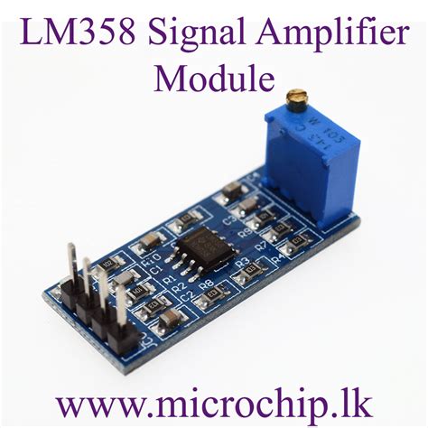 Lm358 100 Times Gain Signal Amplification Module Operational Amplifier Module Microchiplk