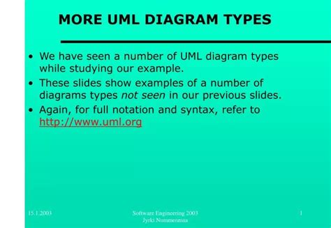 PPT MORE UML DIAGRAM TYPES PowerPoint Presentation Free Download ID 514998