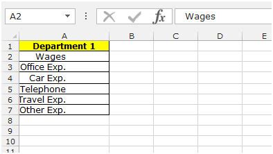 Changing The Indentation In A Cell In Microsoft Excel 2010