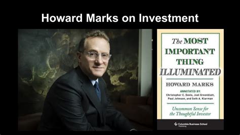 The Art Of Investment Mastery Lessons From Howard Marks The Most