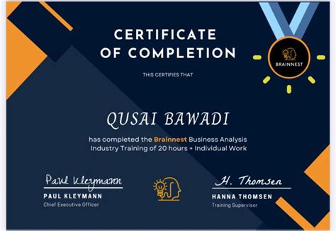 i am delighted to announce that i have completed the business analysis certificate and i am