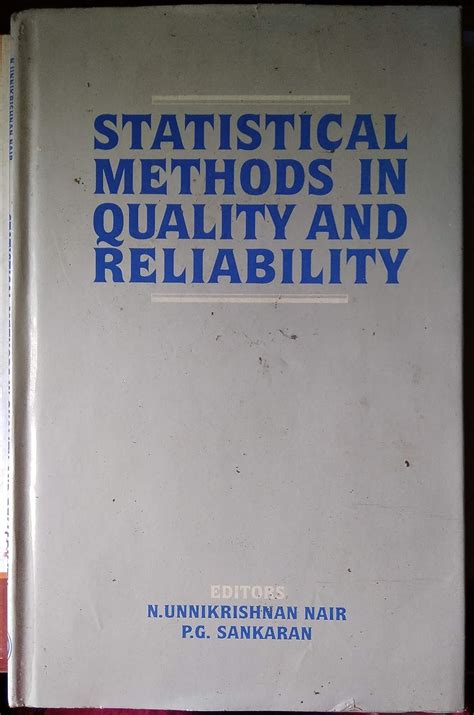 Buy Statistical Methods In Quality And Reliability EPD Book Online At Low Prices In India