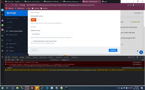 Cannot Create New Collection Type With Advanced Settings Issue Strapi Strapi GitHub