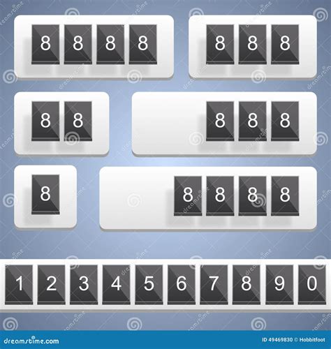 Numeric Scoreboard Displaying Number 1245 Using Analog Flipover