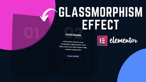 Elementor Glass Effect Glassmorphism Elementor Tips And Tricks Youtube