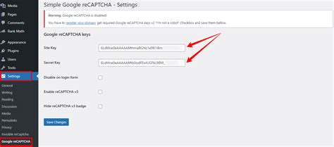 how to set up recaptcha to wordpress comment form ltheme