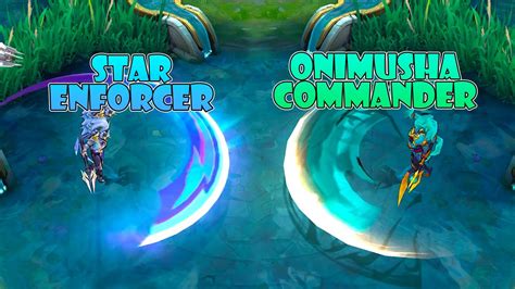 Alpha Star Enforcer Vs Onimusha Commander Skin Comparison Youtube