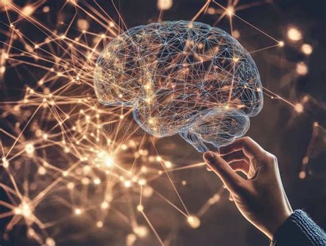 Human Brain Depicted In An Intricate Web Of Glowing Neural Lines Symbolizing The Complexity Of