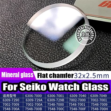 For Seiko 6306 6309 7002 7548 Flat 32 2 5mm Mod Mineral Glass Watch