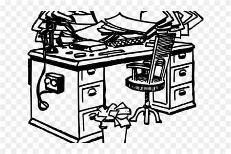 Messy Disorganized Office Desk Great Powerpoint Clipart For Clip Art Library