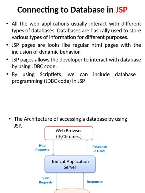 Connecting To Database In Jsp Pdf