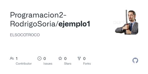 GitHub Programacion RodrigoSoria Ejemplo ELSOCOTROCO