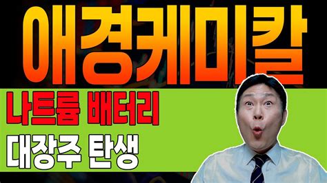 애경케미칼 💥 충격 💥 목표가가 무려 Oo 만원 2차전지 지각변동 애경케미칼 애경케미칼주가 Youtube