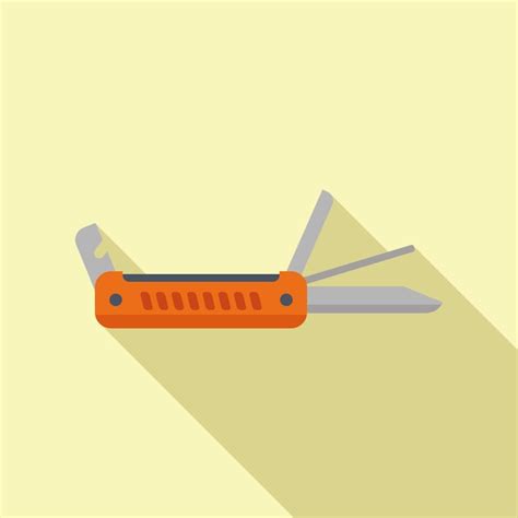 Premium Vector Corkscrew Multitool Icon Flat Vector Army Knife Small