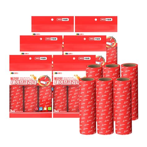 [리필세트] 리벤스 빨간맛 돌돌이 클리너 [3입 8팩 총 24개입] 믿고 사는 즐거움 Ssg Com