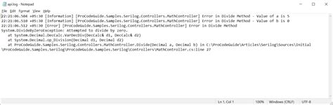 Setting Up Serilog In Aspnet Core Detailed Beginner Guide Pro Code Guide