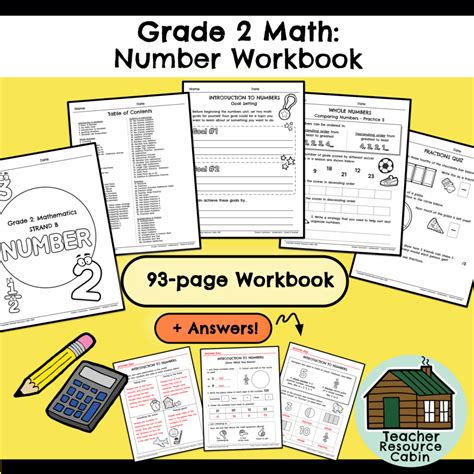 Grade 2 Number Workbook Ontario Math Teacher Resource Cabin