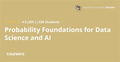 Probability Foundations For Data Science And Ai Coursera