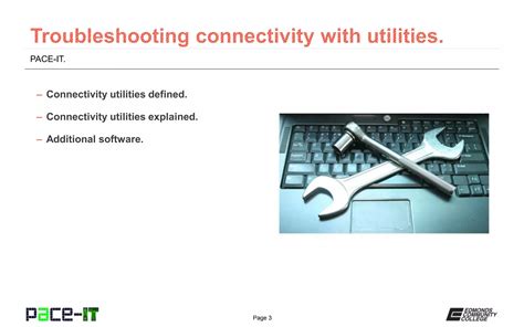 Pace It Troubleshooting Connectivity With Utilities Ppt