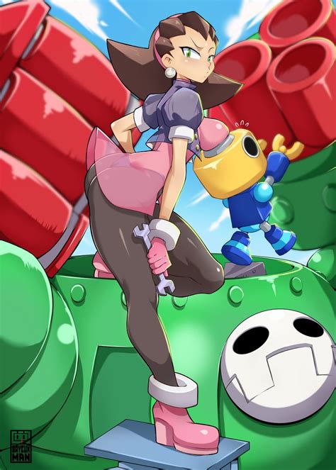 Tron Bonne Servbot And Gustaff Mega Man And 1 More Drawn By