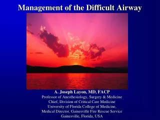 PPT DIFFICULT AIRWAY MANAGEMENT PowerPoint Presentation Free Download ID 5562543