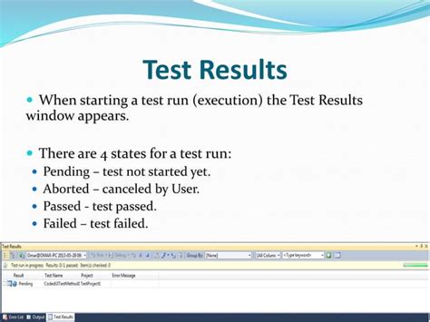 Coded Ui Lesson 9 Test Windows Ppt