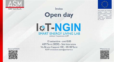 Exploring The Future Of Iot Iot Ngin Project Open Day At Terni Living