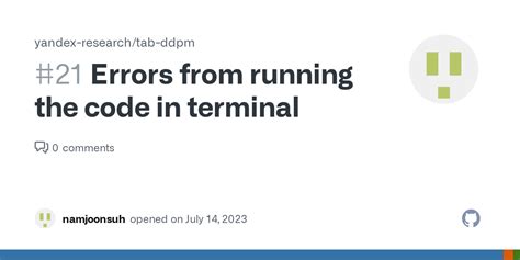 Errors From Running The Code In Terminal · Issue 21 · Yandex Research