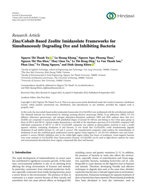 Pdf Zinccobalt Based Zeolite Imidazolate Frameworks For
