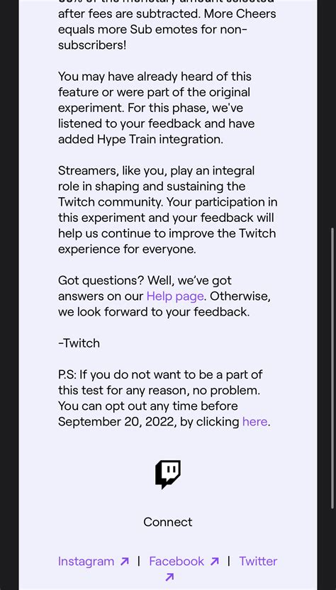 Taylien💫 On Twitter Hey Twitch Streamers If You Were Selected To Be Part Of The Experimental