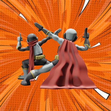 Stl File Saiyaman X1 And X2 Goten Trunks Dragon Ball Super