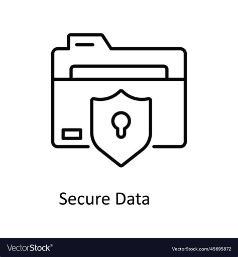 Secure Data Royalty Free Vector Image Vectorstock