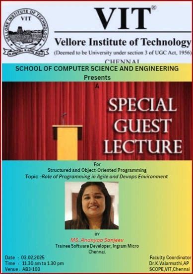 Ananyaa Sanjeev On Linkedin Guestlecture Agile Devops Mentorship Careerguidance Learning