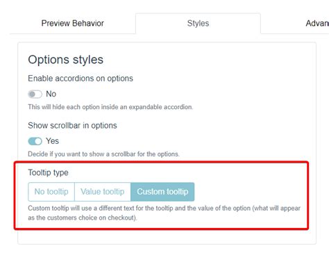 Tooltip Type Customily