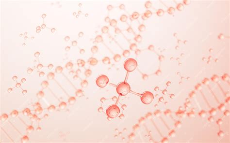 Premium Photo Dna And Molecular Structure Biotechnology Concept 3d